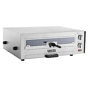 Kratos 29M-037 16" Commercial Electric Countertop Pizza Oven, 120V, 1700 Watts, Stainless Steel Pizza Oven with Glass Door for Restaurants, Cooks Pizzas up to 16" in Diameter