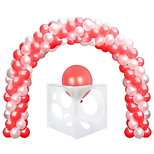 Pllieay 2-10 Inch Balloon Sizer, Collapsible Plastic Balloon Sizer Cube Box for Balloon Decoration, Balloon Arches, Balloon Columns