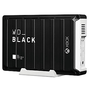 WD_Black D10 12TB Game Drive for Xbox, External HDD, USB 3.2 Gen 1 Type-A, with 1-Month Xbox Game Pass up to 250 MB/s, 7200RPM