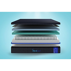 iDealBed S4 Nebula Luxury Hybrid Mattress + 3i Custom Adjustable Bed Sleep System, Comfort, Cooling & Support, Advanced Silent Operation, Wireless (Nebula Medium Soft, Twin XL)
