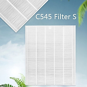FFsign C545 Replacement Filter S Compatible with Winix C545, P150, B151, Filter for Part NO.1712-0096-00, 3 Pack Filter S