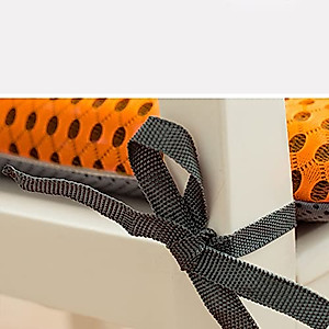 HYZXK Seat Cushion with Non-Slip Cover 100% Memory Foam,Seat Cushion for Back Pain with Ergonomic Design,- Perfect for Office Chair Car Wheelchair Travel,Orange,45x45cm