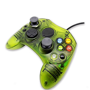Mekela Classic Wired Controller Gamepad Joysticks for Xbox S Type Console (ClearGreen)