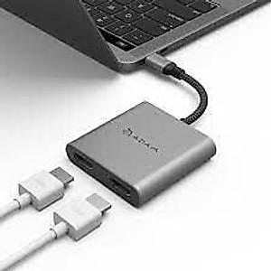 ADAM ELEMENTS USB Type-C 2-Port HDMI Converter Multi Display Adapter