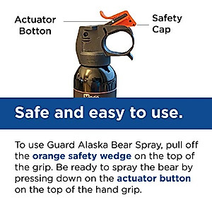 mace Personal Security Products Mace Brand Guard Alaska Maximum Strength Bear Spray – 20’ Powerful Pepper Spray – Mace Spray Self-Defense for Hiking, Camping, and Other Outdoor Activities, Made in USA