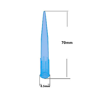 Eowpower 500 Pieces Clear Blue 1000 ul 1 ml Laboratory Lab Plastic Liquid Pipette Pipettor Tips