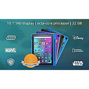 Amazon Fire HD 10 Kids Pro tablet, 10.1", 1080p Full HD, ages 6–12, 32 GB, (2021 release), named "Best Tablet for Big Kids" by Good Housekeeping, Intergalactic