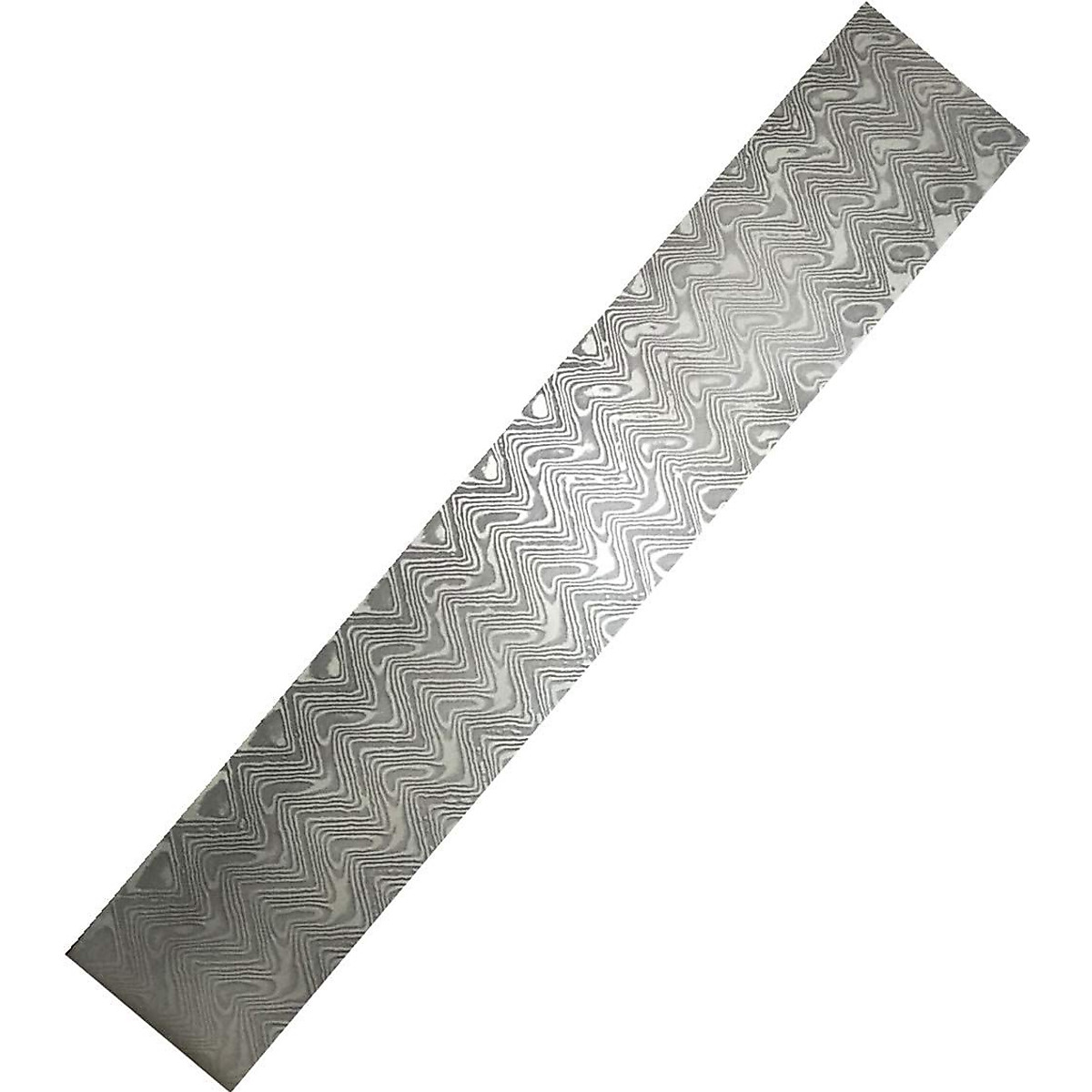 Aibote VG10 Custom Handmade Damascus Stainless Steel Bar Wave Pattern Blank Blade Billet for Knife Making|Jewelry Making|Cutlery Making and for Other Making Purpose (8.7"x1.18"x0.118")