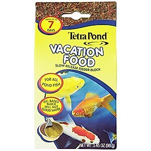 TetraPond 16477 Vacation Food Slow Release Feeder Block, 3.45 Ounce [2-Pack]