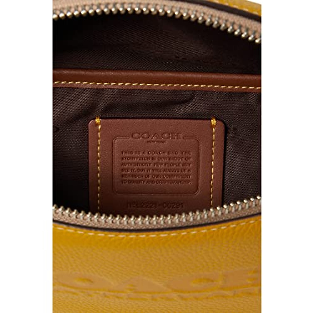 COACH Charter Belt Bag 7 in Pebble Leather Yellow Gold One Size