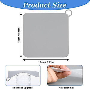2 Pcs Drain Covers, 5.91×5.91in Silicone Shower Drain Cover, Floor Drain Cover, Silicone Sink Cover for Shower Bathtub Kitchen Laundry Sink Accessories