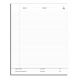 BookFactory Lab Notebook/Laboratory Notebook - Professional Grade - 96 Pages, 8" x 10" (Ruled Format) Black and Burgundy Imitation Leather Cover, Smyth Sewn Hardbound Student (LRU-096-SRS-A-LKMST1)