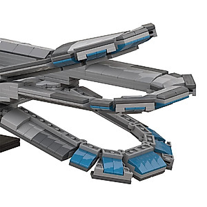 757 Pieces USS Orville ECV-197 Spaceship Building Blocks; The Orville Model Planetary Union Cruiser Building Set, Spacecraft USS Orville Ship Building Kit, Educational Learning Construction Toys Set