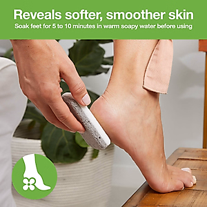 ZenToes Pumice Stones for Feet, Hands and Body - Hard Callus Remover, Exfoliator and Scrubber to Remove Dead Skin for Home Pedicure - 2 Count (Gray)