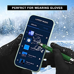 Discring 8 PCS Ballpoint Pen & 4 Pen Clips - High Precision Colorful Metallic Ballpoint Pen with Anti-Scratch Stylus Tip