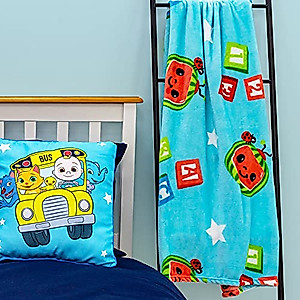Cocomelon Blanket - Measures 40 x 60 inches, Baby Blanket for Kids Bedding Super Soft Fleece (Official Cocomelon Product)