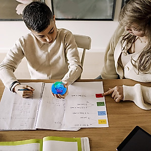 24 PCS Globe Squeeze Balls,2.5 Inch Stress Ball,Pressure Relieving Health Balls,Foam Squeeze Balls for Kids,School,Classroom,Party Favors