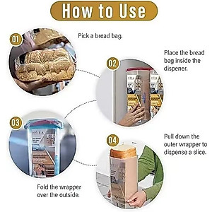 Andwarmth Bread Storage-Bread Container-Bread Keeper-Bread Dispenser-Airtight Bread Box-Bread Saver-Bread Boxes for Kitchen Counter-Green 2