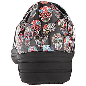 Easy Works Women's Bind Health Care Professional Shoe, Skull Patent, 6 B(M) US