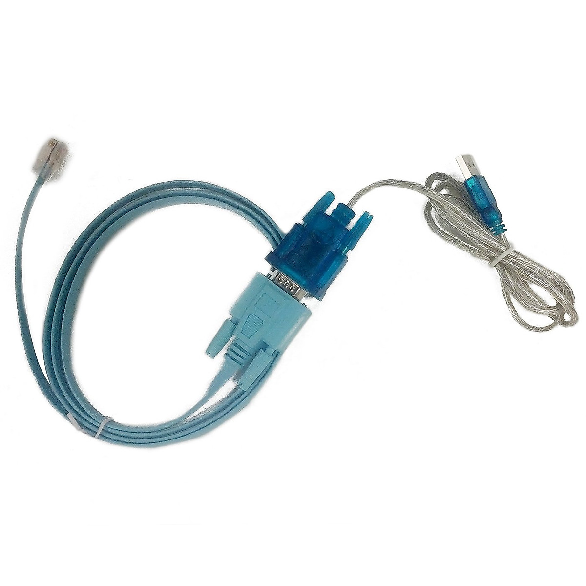 HDE USB to Serial Interface Cable with Serial to RJ45 Console Adapter Cable for Cisco Routers