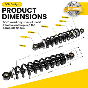 1 Pair AM130448 Front Shocks Absorber Fits John Deere Gator TX TH TS Diesel 4x2 6x4 Worksite