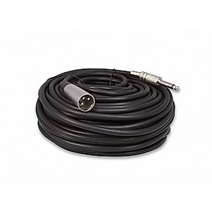 Your Cable Store 100 Foot XLR Male 3 Pin to 1/4" Mono Microphone Cable, Unbalanced