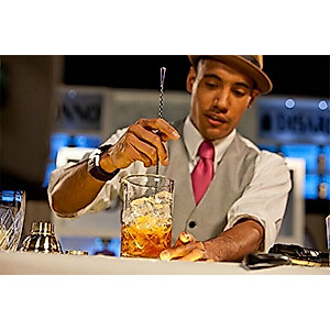 2 Pcs Mixing Bar Spoon 12 Inches 18/10 Stainless Steel Spiral Pattern Morphine Bartender Whiskey Cocktail Shaker Spoon