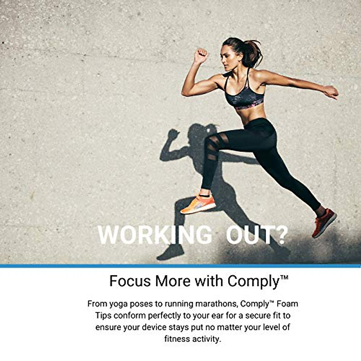 Comply TW-400-C TrueGrip Pro Earbud Tips for JLAB, Bowers & Wilkins PI7, PI5, Technics EAH-AZ70, Tune 125TWS, Sennheiser Momentum True Wireless 3 and More Earphones (Large, 3 Pairs), Black