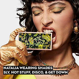 URBAN DECAY Naked Foxy Mini, Olive Neutral Eyeshadow Palette, Matte, Metallic, Shimmer & Glitter Finish, 6 Gold & Taupe Eye Shadows, Travel Friendly Size, Vegan, Cruelty-free