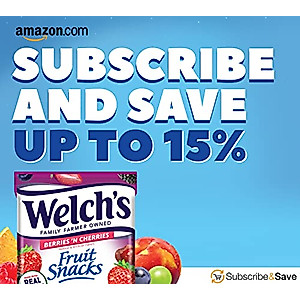 Welch's Fruit Snacks, Berries 'n Cherries, Perfect for School Lunches, Gluten Free, Bulk Pack, Individual Single Serve Bags, 0.8 oz (Pack of 40)