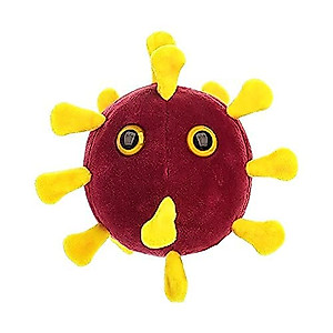 GIANTmicrobes COVID-19 Plush, Covid Plush, Covid Plush Toy, Covid Gag Gifts, Covid Gifts, Covid Stuffed Animal, History Teacher Gifts
