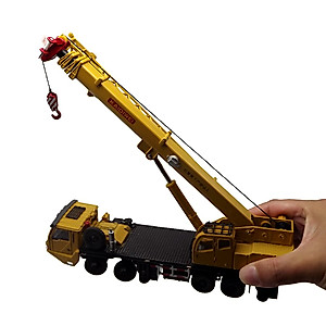 eMart Alloy Die-cast Model Toy Engineering Heavy Crane Truck Vehicle Car Simulation Miniature 1:55 Kids Gift