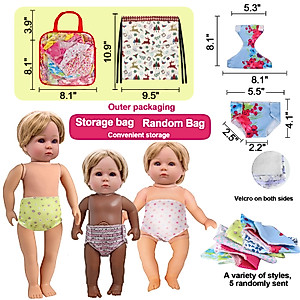 MLcnleS Alive Baby Doll Clothes and Accessories - 12 Sets Girl Doll Clothes Dress for 12 13 14 15 16 Inch Doll, Baby Doll Clothes - Doll Outfits Accessories w/Hairpin & Underwear for Doll Gift