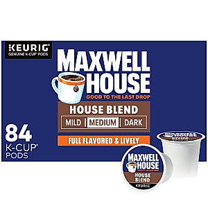 Maxwell House House Blend Medium Roast K-Cup Coffee Pods (84 Pods)
