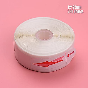 mewmewcat for Label Maker,1 Roll Thermal Printing Label Paper Self-Adhesive Name Price Barcode Sticker Waterproof Tear-Resistant for L11 Label Printer, 12x22mm 260 Sheets