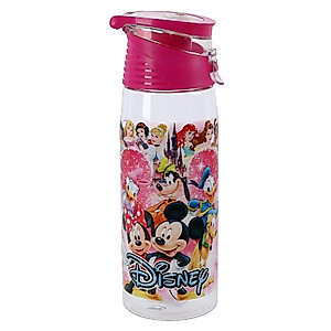 Disney Ensemble Group Mickey Minnie Goofy Donald Pluto Flip Top Bottle