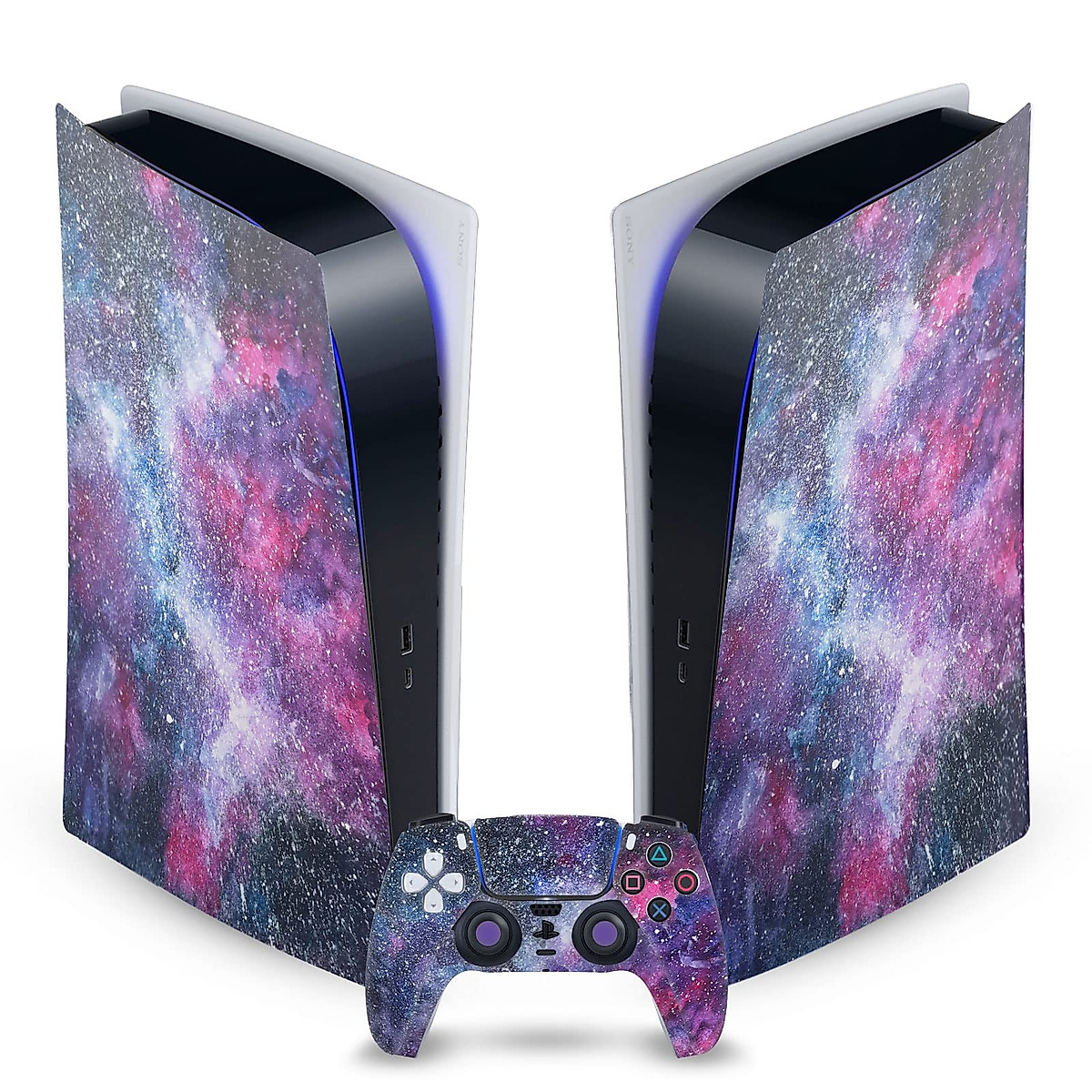 Head Case Designs Officially Licensed Anis Illustration Galaxy Art Mix Vinyl Faceplate Sticker Gaming Skin Decal Compatible With Sony PlayStation 5 PS5 Digital Edition Console and DualSense Controller