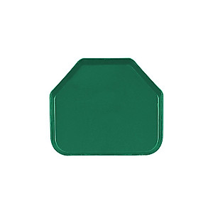 Cambro 1418TR119 Camtray trapezoid 14" x 18" Sherwood green - Case of 12