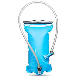 HydraPak Velocity (1.5L Hydration Reservoir) - Slim-Profile Water Bladder/Reservoir – Self-Sealing Bite Valve, Leak Proof, Fully Reversible and Dishwasher Safe, Old Blue