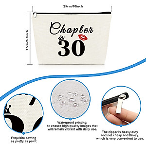 30th Birthday Gifts for Women Makeup Bag 30 Years Old Birthday Gifts for Friend Sister Wife Aunt Coworker Cosmetic Bag 1992 Birthday Gift Ideas Happy Birthday Gifts for Her Travel Cosmetic Pouch