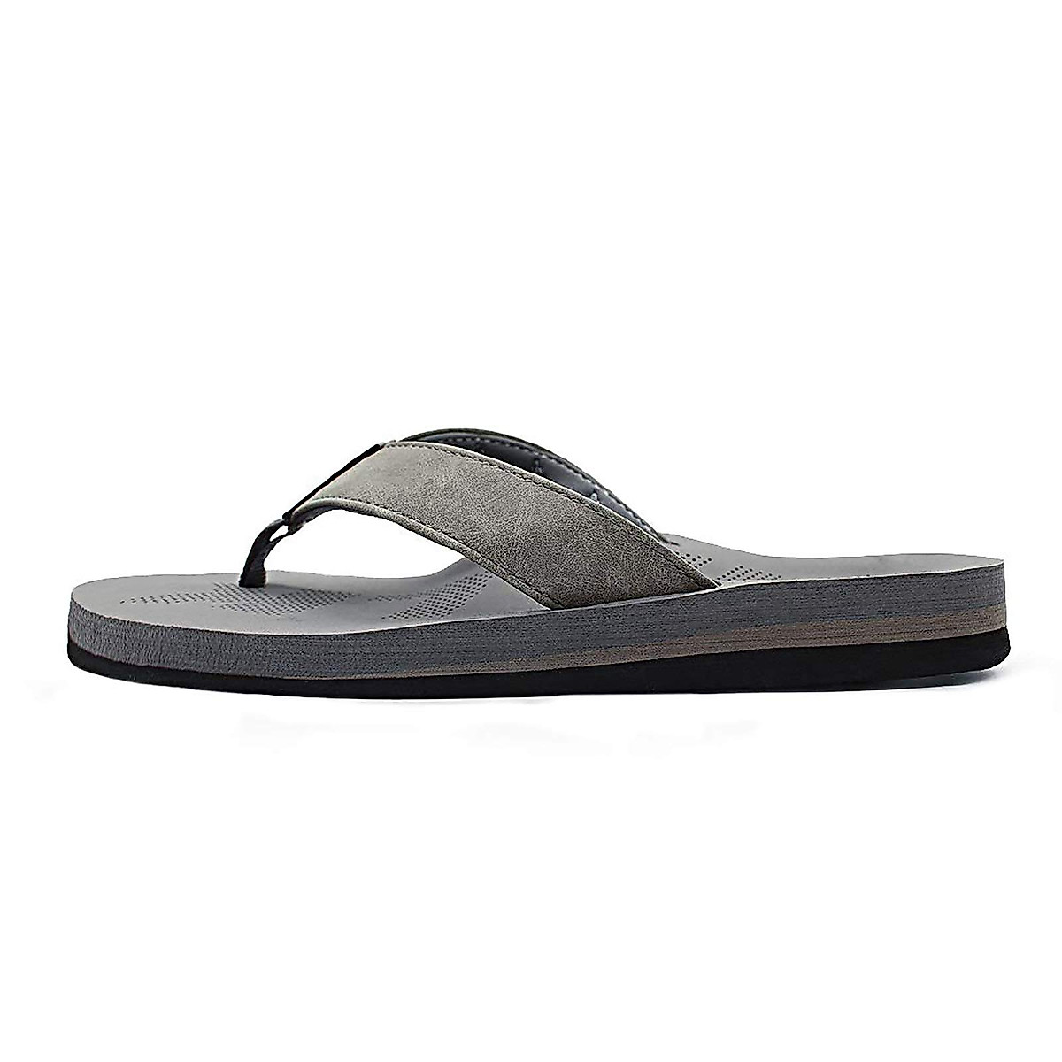 Men Sandals Flip Flop with Orthotic Arch Support Athletic Slide Sandals for Men with Soft Cushion Footbed