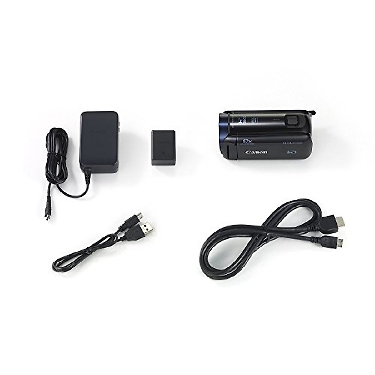 Canon VIXIA HF R600 Full HD Camcorder with 3 inch Touchscreen and 57x Advanced Zoom - Black (Renewed)