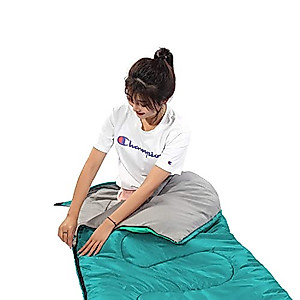 SWTMERRY Sleeping Bag 3 Seasons (Summer, Spring, Fall) Warm & Cool Weather - Lightweight,Waterproof Indoor & Outdoor Use for Kids, Teens & Adults for Camping Hiking, Backpacking (Emerald Green)