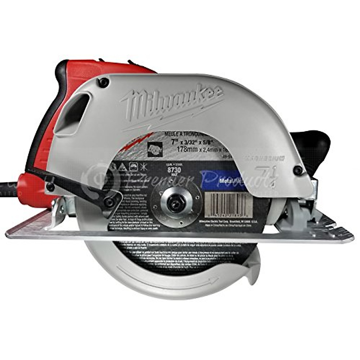 Milwaukee 5 Pack - 7 Inch Cut Off Blades For 7.25" Circular Saws - Aggressive Cutting For Metal & Stainless Steel - 7" x .09 x 7/8-Inch