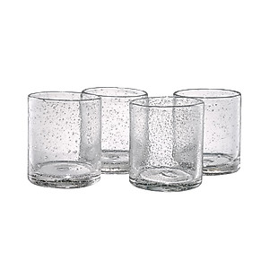 Artland Iris Double Old Fashioned Glasses, Clear, Set of 4