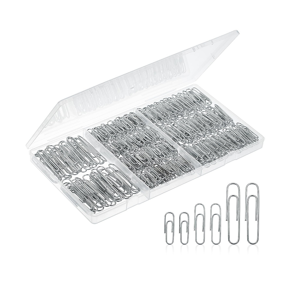 Mr. Pen- Paper Clips, 450 Pack, Silver, Paper Clips Assorted Sizes, Paperclips, Paper Clip, Large Paper Clips, Clips for Paperwork, Small Paper Clips, Big Paper Clips, Paper Clip Assortment, Clip