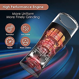 Electric Pepper And Salt Grinder,2pcs Packaged Rechargeable Grinder Set,Built-In Battery Large Storage And Grinding space,Auto Operation with Adjustable Coarseness Grinder(2in1).