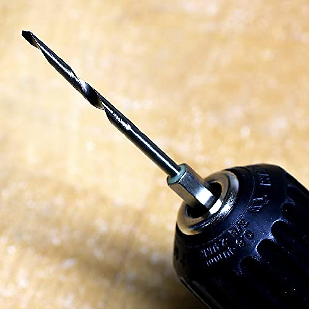 KAKURI Taper Drill Bit for Wooden Nails 15/64 inch (6mm), 1/4 inch Hex Shank, Titanium Coated