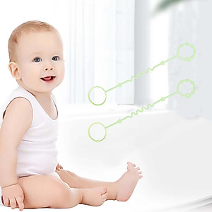 RTMOK (2 Pcs) Sippy Cup Strap Keep Bottles and Sippy Cups Off The Floor, Sippy Cup Holder Strap Suitable for High Chairs, Strollers and Water Bottles- Dishwasher Safe