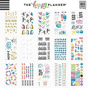 me & my BIG ideas Sticker Value Pack - The Happy Planner Scrapbooking Supplies - 30 Sheets of Stickers - Pastel Tropics Theme - Multi-Color Stickers - Great for Projects & Albums - 560 Stickers Total